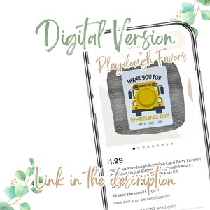 School Bus Playdough Party Favors School Bus Playdough Kids Kid School ...