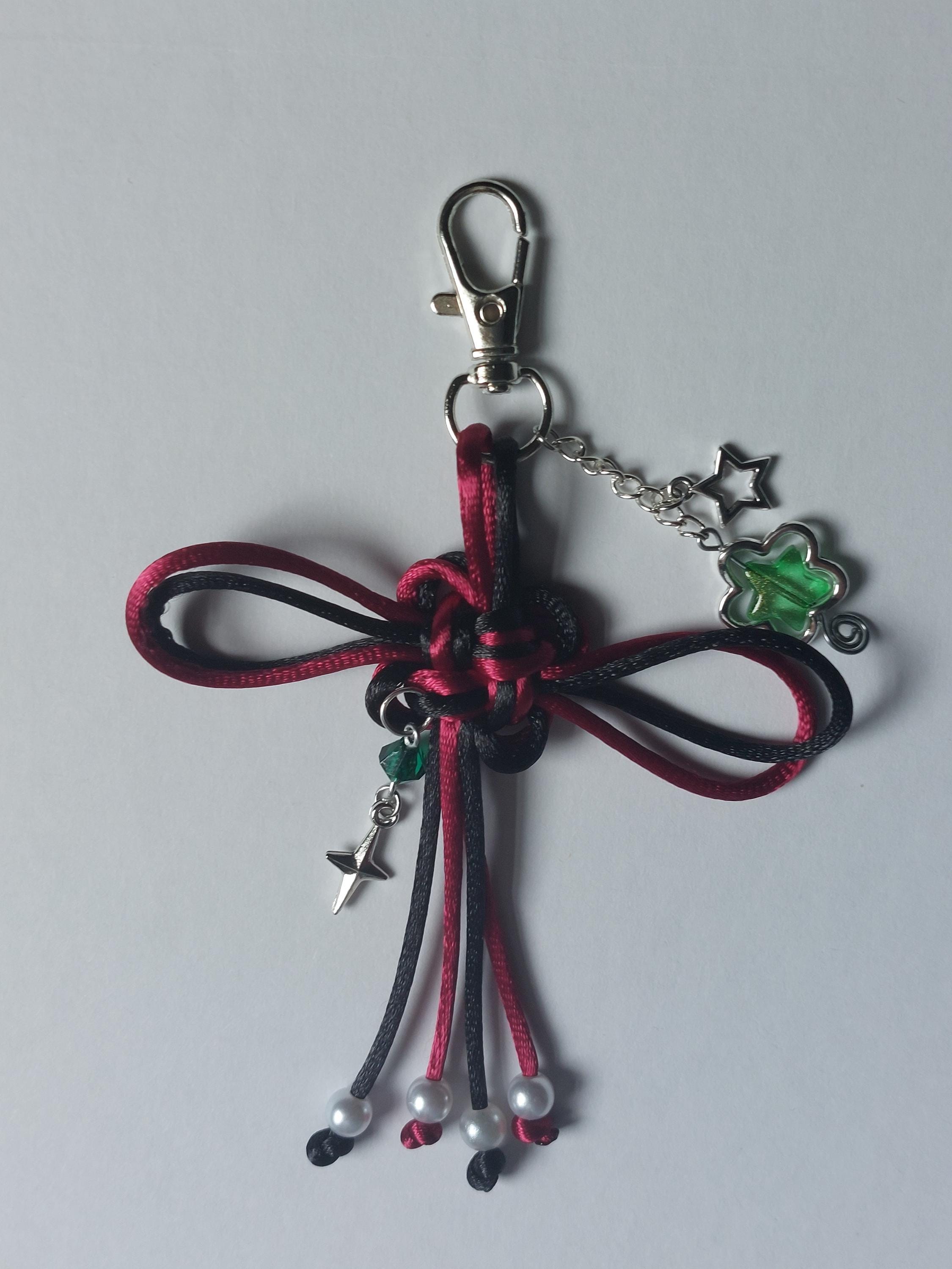Demon Slayer Tanjiro Kamado Keychain - Handmade Korean/chinese Knot ...