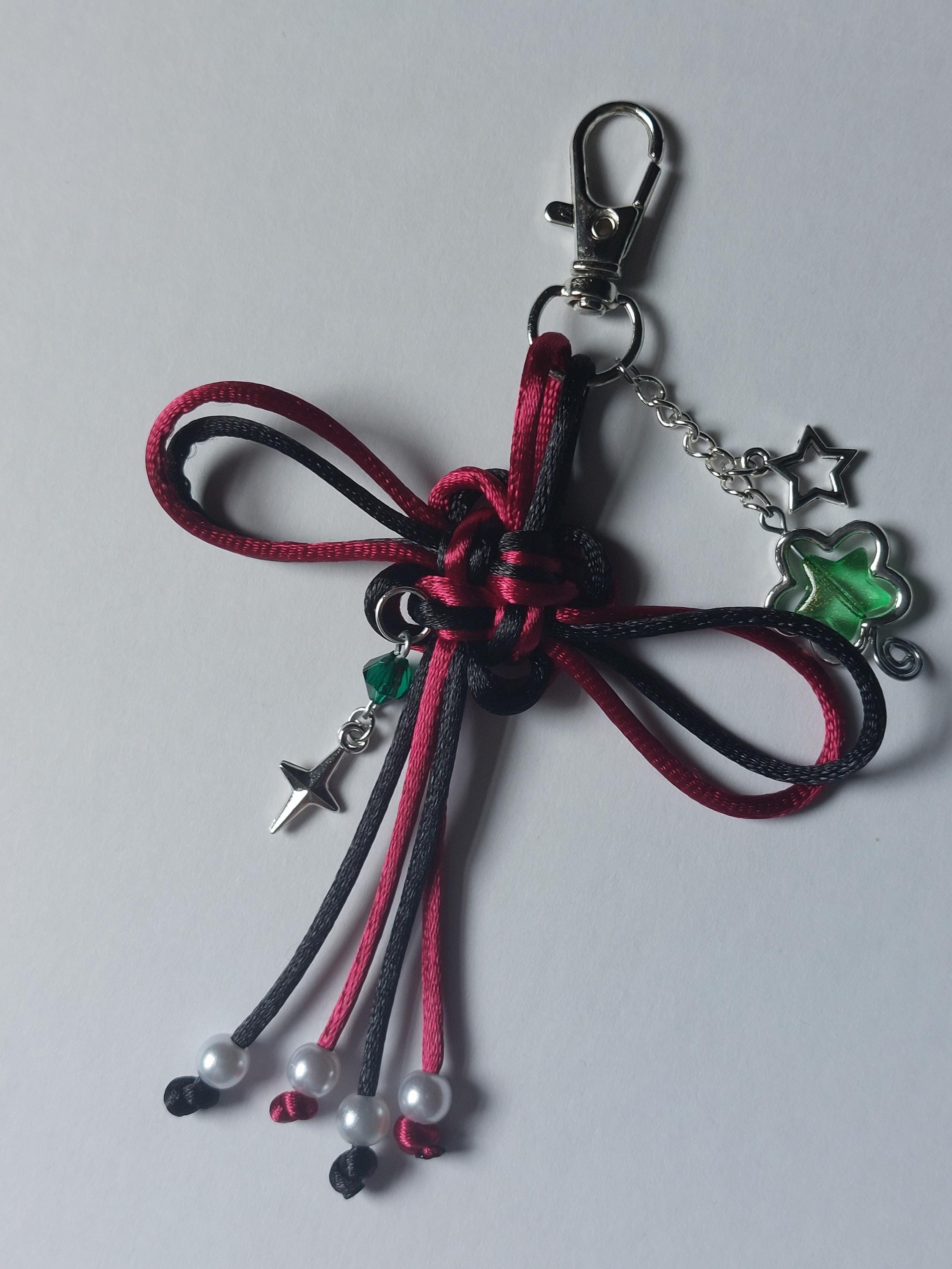 Demon Slayer Tanjiro Kamado Keychain - Handmade Korean/chinese Knot ...