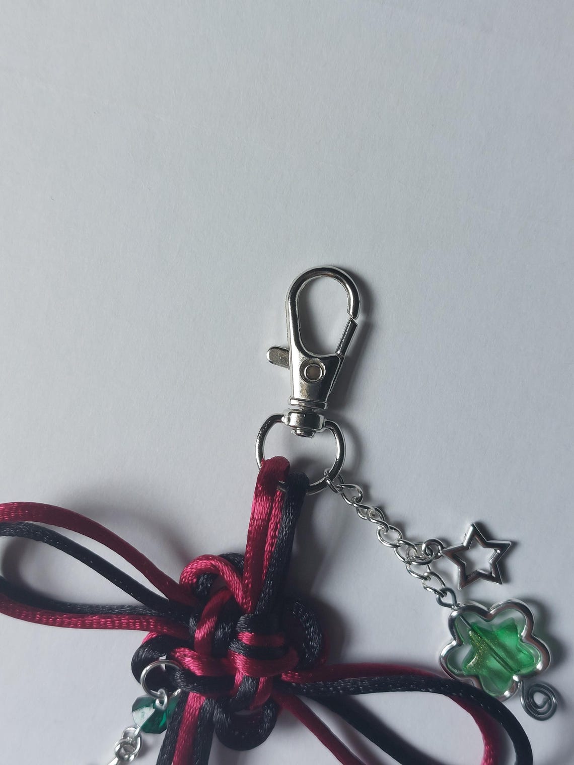 Demon Slayer Tanjiro Kamado Keychain - Handmade Korean/chinese Knot ...