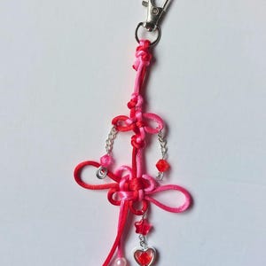 K-pop Demon Hunters Keychain- Handmade Korean Knot Macrame Keychain ...