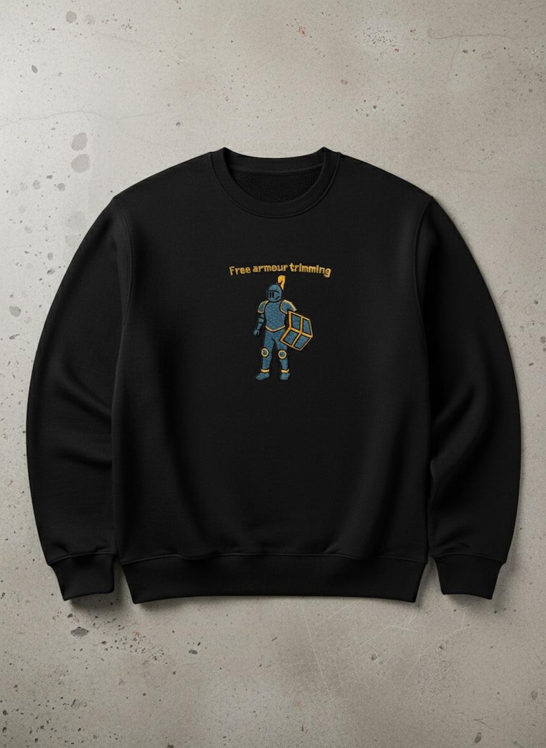 Gamer Old School Runescape Jumper – OSRS Free Armour Trimming Sweater ...