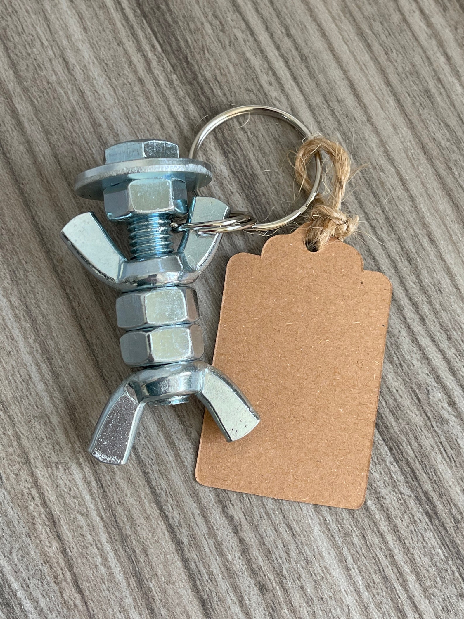 Nut and Bolt Figure Keyring for the Tool-loving Explorer | Stainless ...