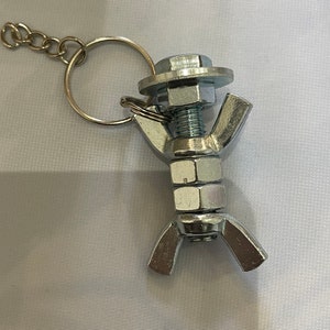 Nut and Bolt Figure Keyring for the Tool-loving Explorer | Stainless ...