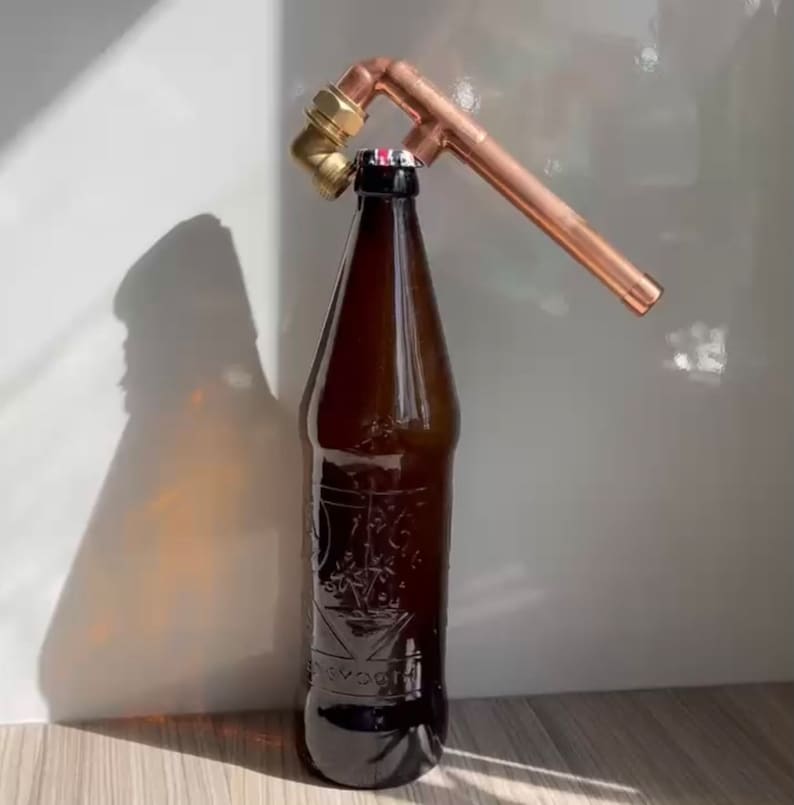 Copper Pipe Bottle Opener Dad Fathers Day Man Cave Wedding Anniversary ...
