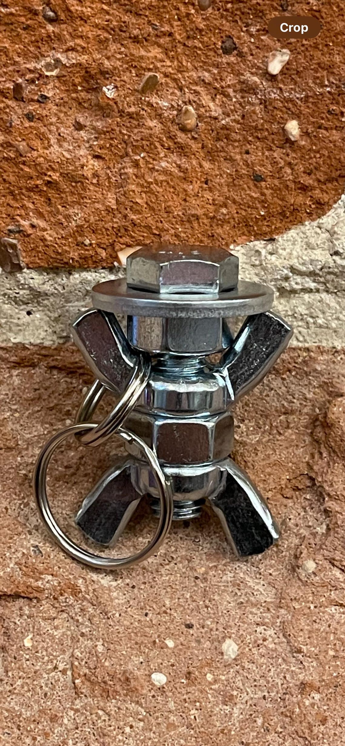 Dad Keyring, Bolt and Nut Keychain, Custom Nut Gift, Shed Key, Man Cave ...