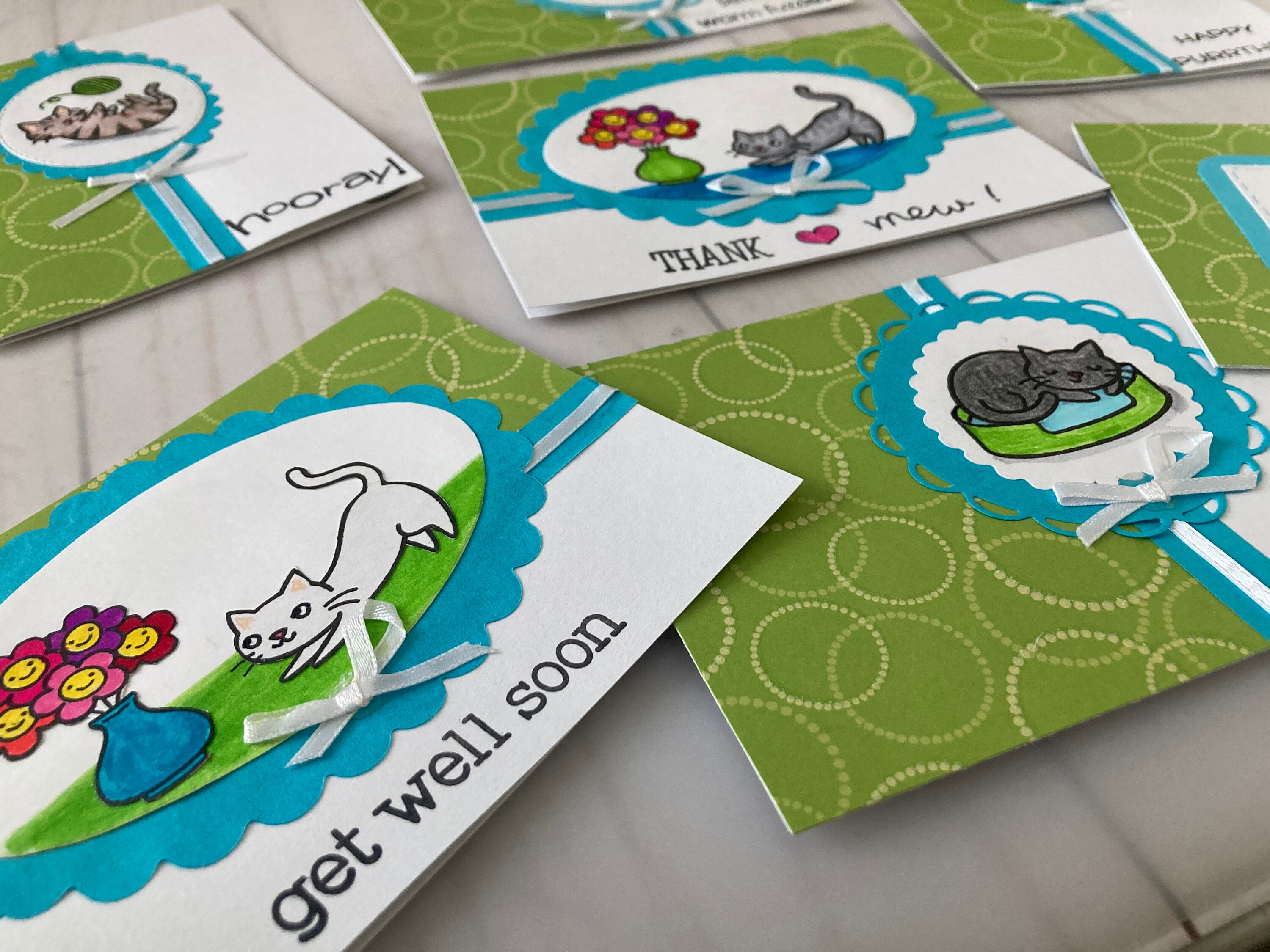 Set of 7 Kitty Cat Cards for the Cat Lover - Etsy