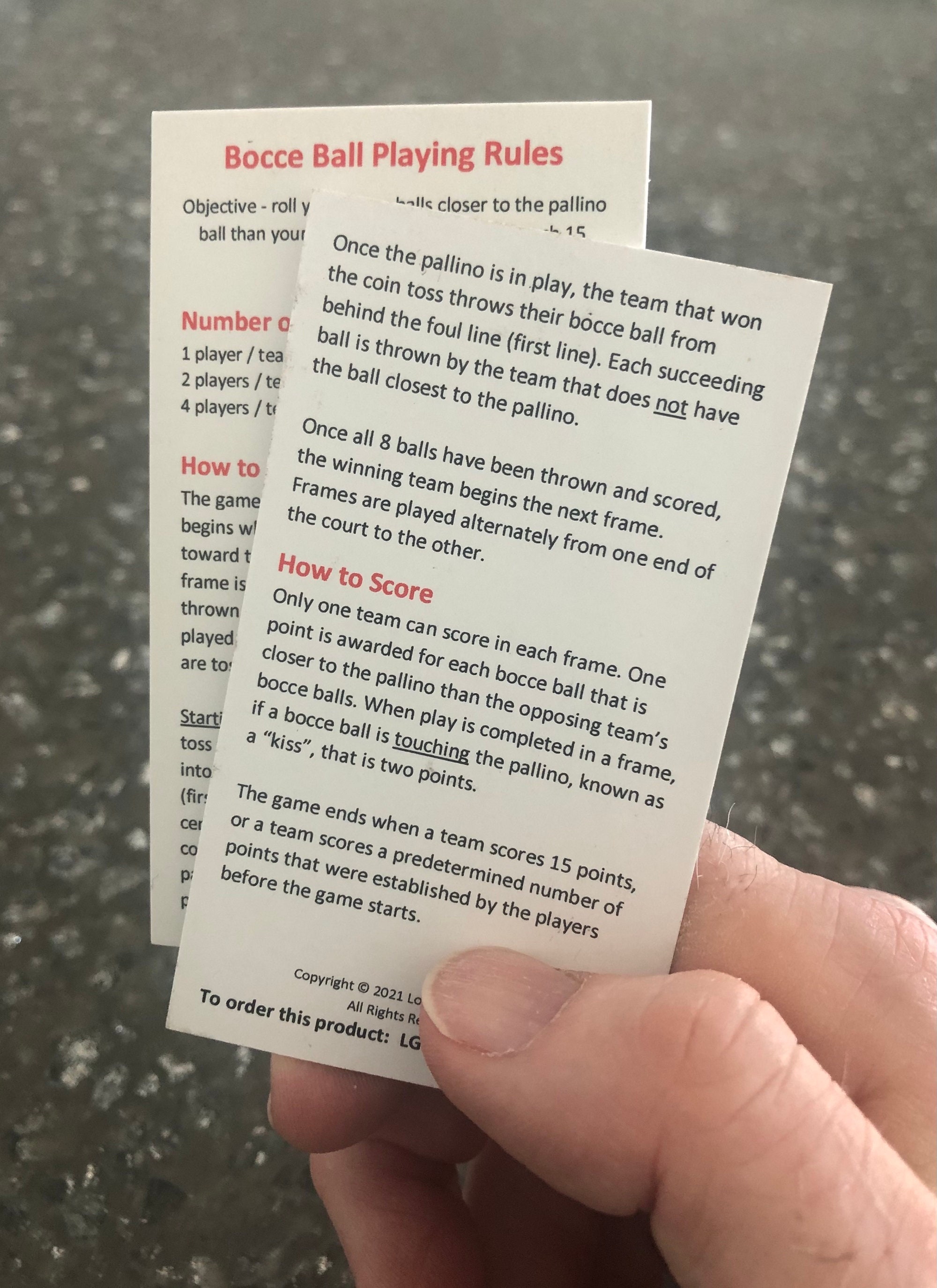 Bocce Ball Scoreboard W/stand 2 Scoring Clips and 2 - Etsy