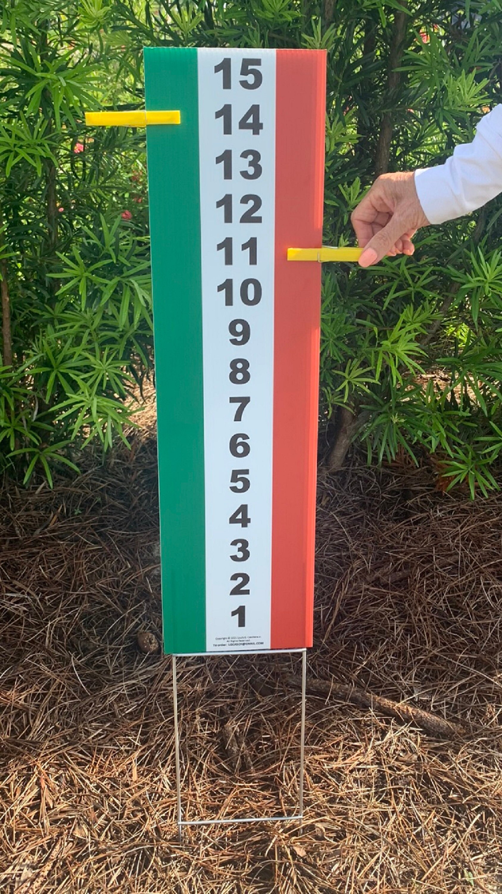 Bocce Ball Scoreboard W/stand 2 Scoring Clips and 2 - Etsy