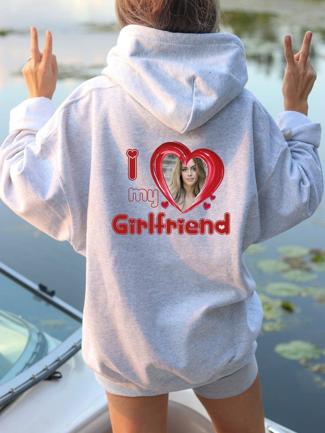I Love My Girlfriend Hoodie, Valentines Gift Hoodie, Love Hoodie ...