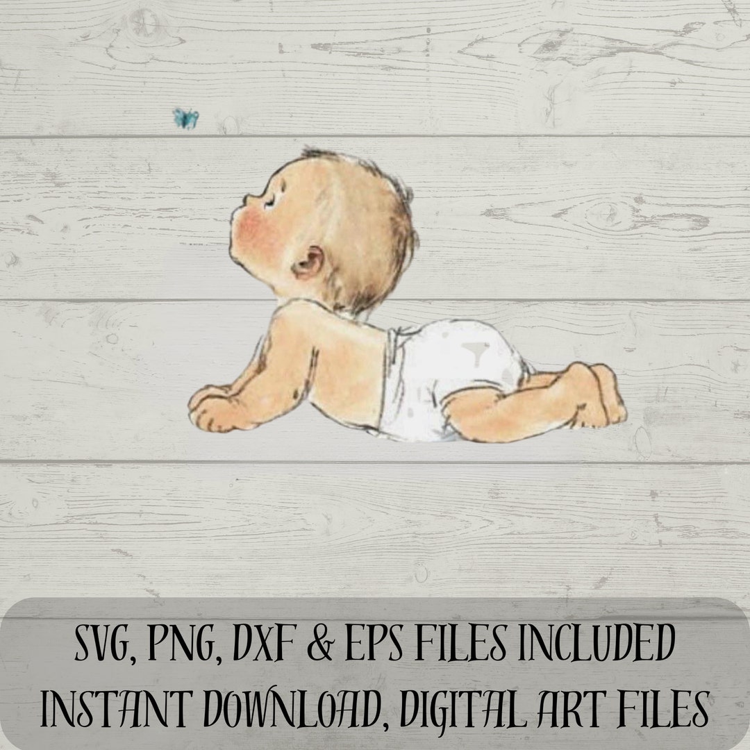 Cute Baby SVG Baby SVG Butterfly SVG Digital Download Heartwarming ...
