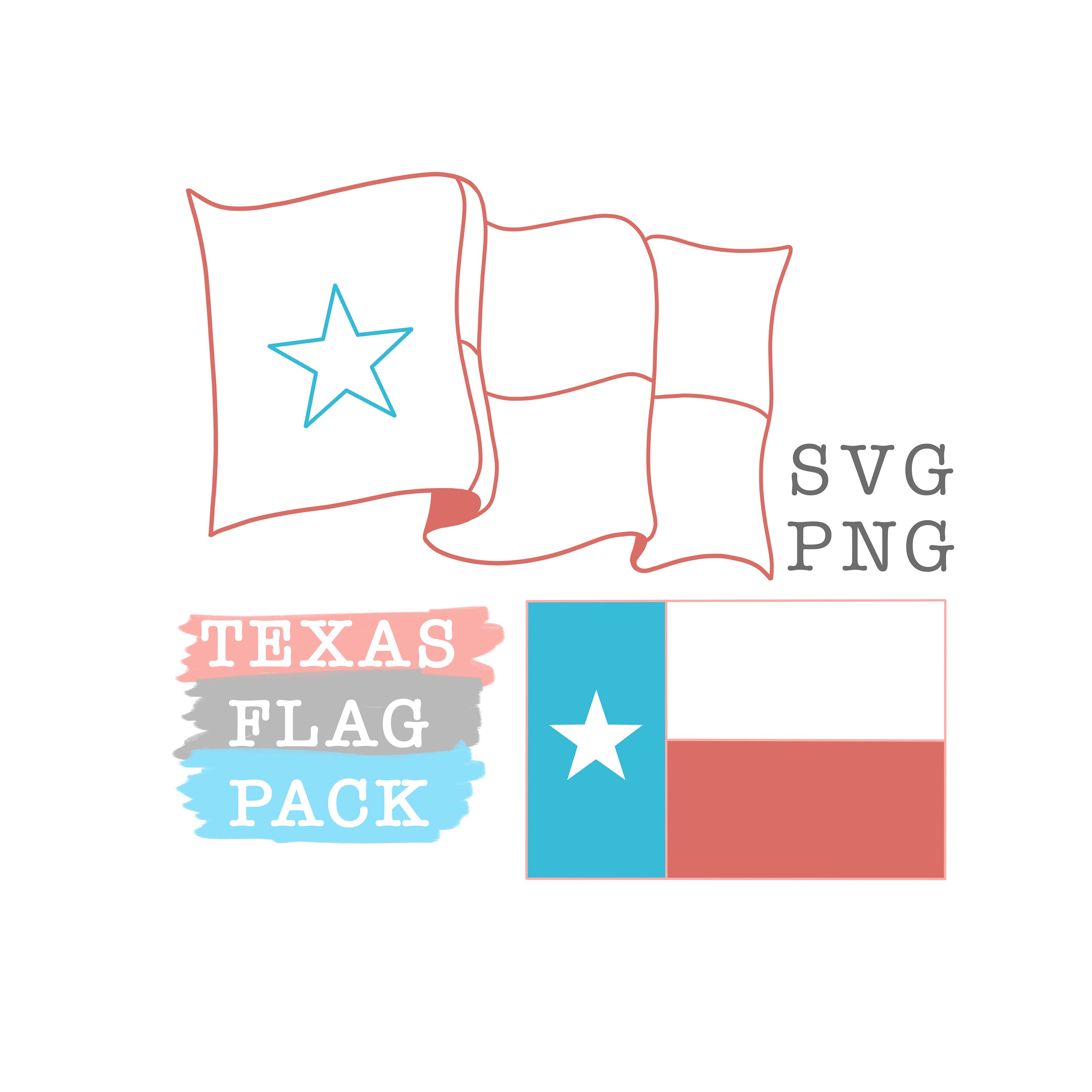 Texas Flag SVG PNG Cut Files for Cricut, Laser Cut, Decals, Stickers ...