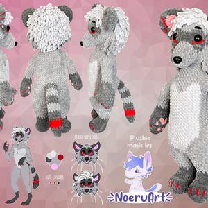 CUSTOM 1-5 Colors | Crochet Plushie Fursona | Amigurumi Furry - Etsy