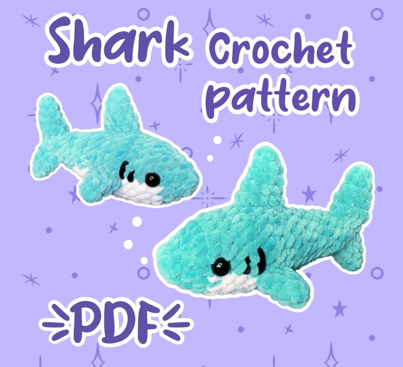 Crochet Shark PDF Pattern PDF File - Etsy