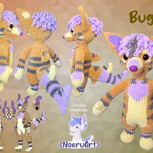 CUSTOM 1-5 Colors | Crochet Plushie Fursona | Amigurumi Furry - Etsy