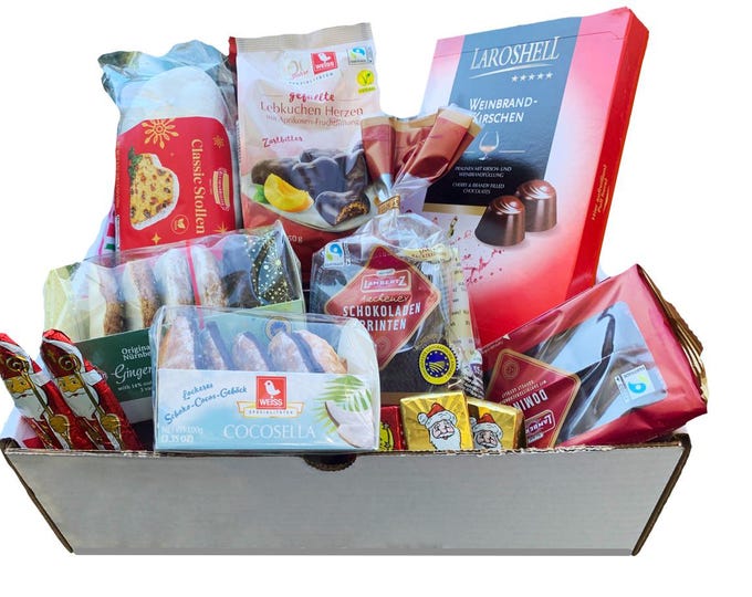 German Christmas Food Gift Box – Authentic Stollen, Lebkuchen & Treats ...