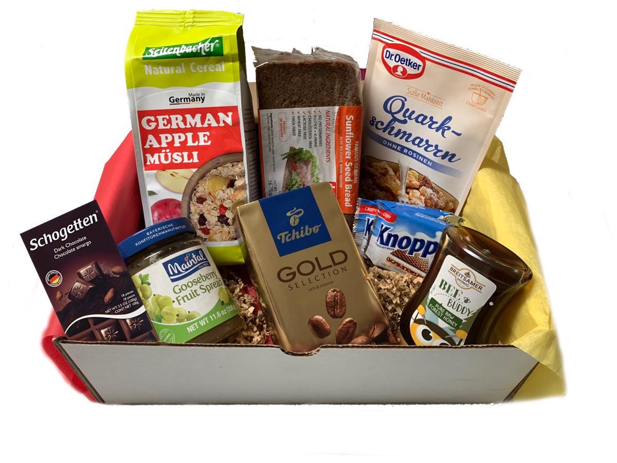 German Breakfast Box - for Your German Frühstück - Contains Made in ...