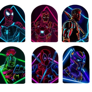 Neon Superhero Character Omnipod Sticker - Etsy