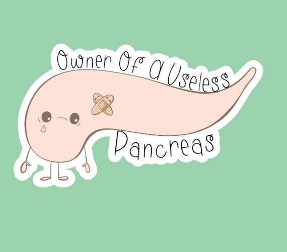 Owner of A Useless Pancreas Decal Sticker - Etsy Australia