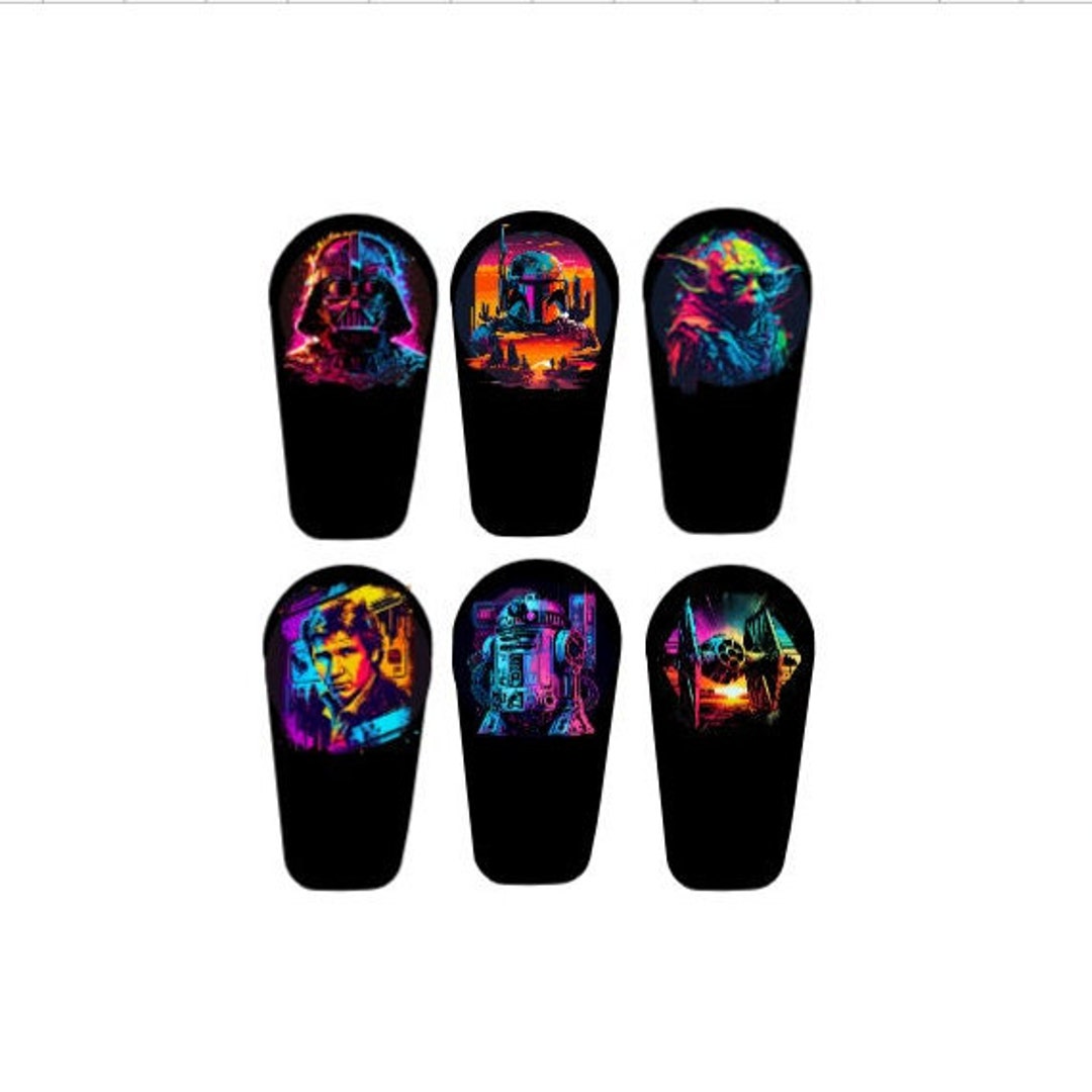 Neon Star Wars Dexcom G6 Diabetes Sensor Stickers - Etsy