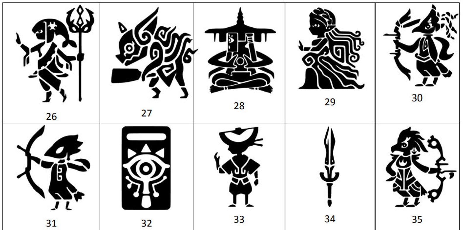 Legend of Zelda Sticker Decals - Select Your Designs - Etsy