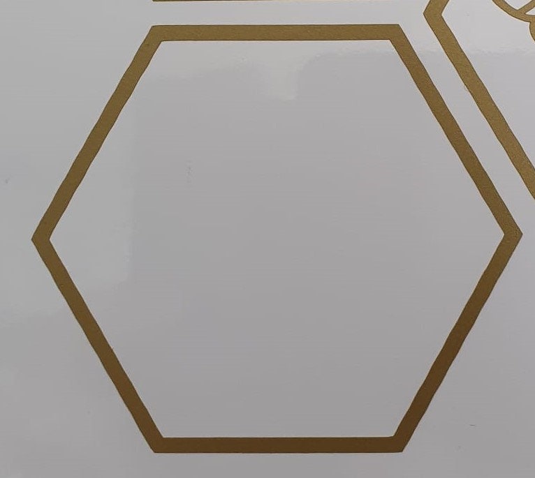 Gold Bee Decal Sticker Set 3 Honeycomb and Bee - Etsy