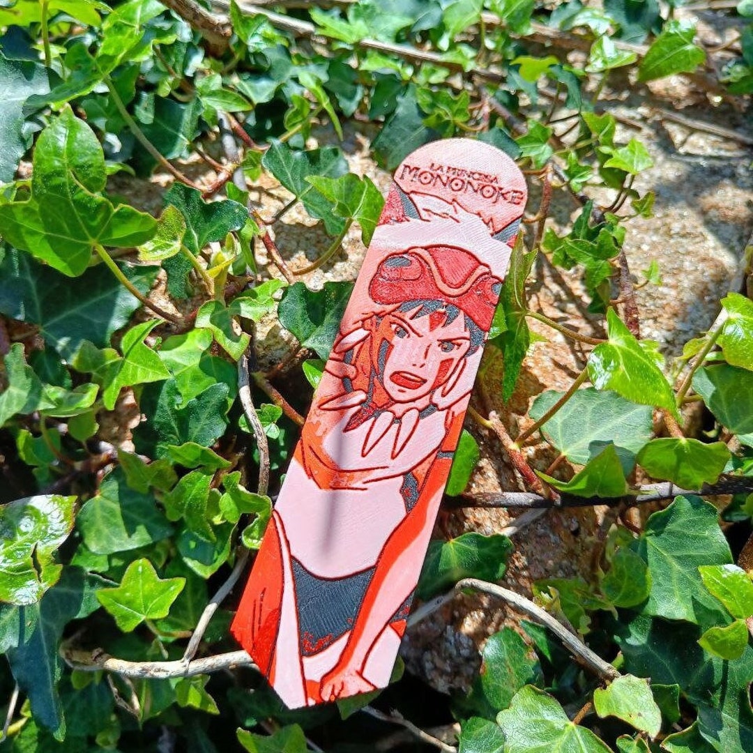 Colorful 3D Printed Princess Mononke Bookmark Manga and Anime Studio ...