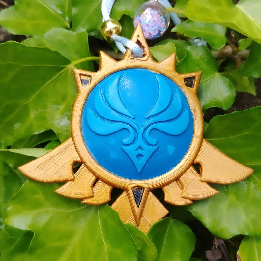 Anemo Elemental Vision of Genshin Impact in 3D | Etsy