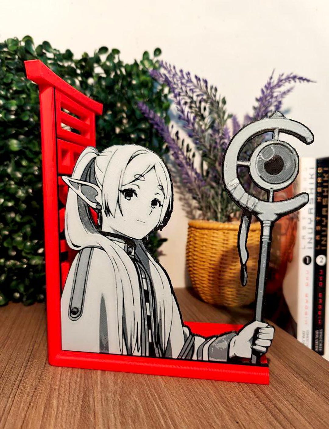 Book Stand - Frieren Bookshelf Stand - Anime and Manga Decor | Gift for ...
