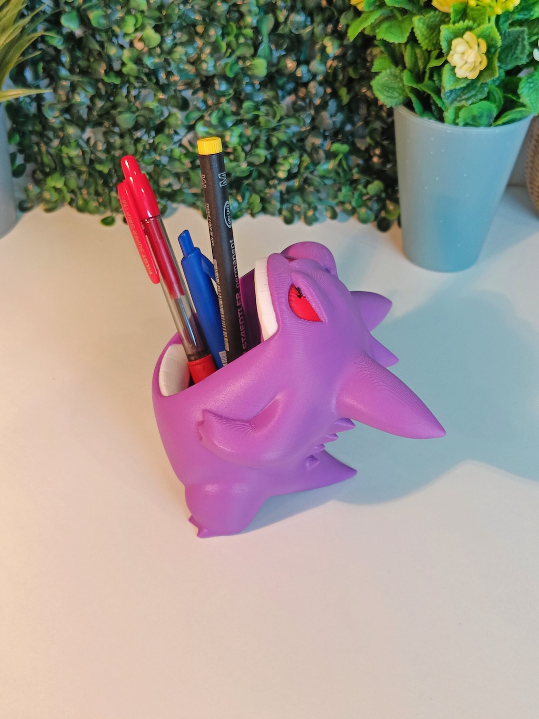 3D Printed Pokémon Gengar Pen Holder Unique Desk Organizer 3D Printing ...