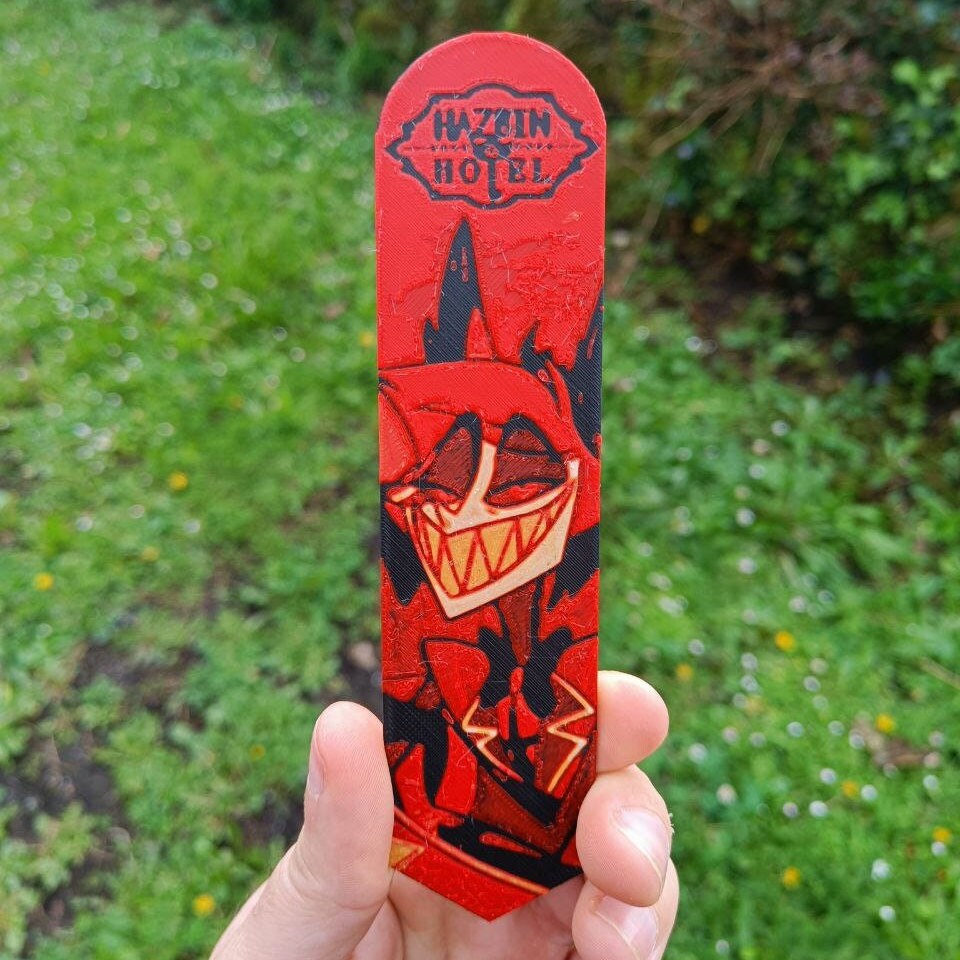 Colorful 3D Printed Hazbin Hotel Bookmarks Alastor Charlie Lucifer - Etsy