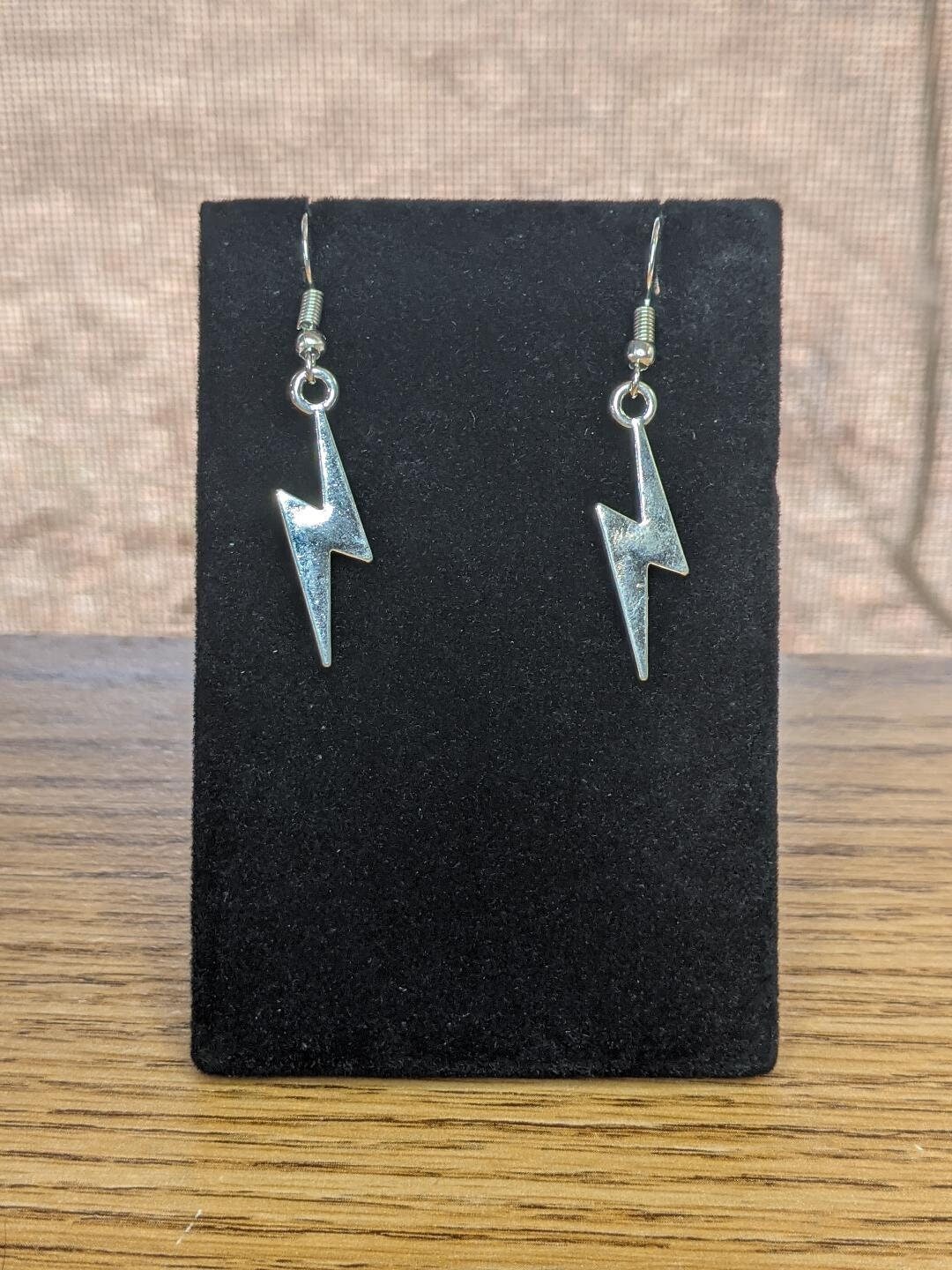Lightning Bolt Earrings Lightning Earrings Weather Earrings - Etsy