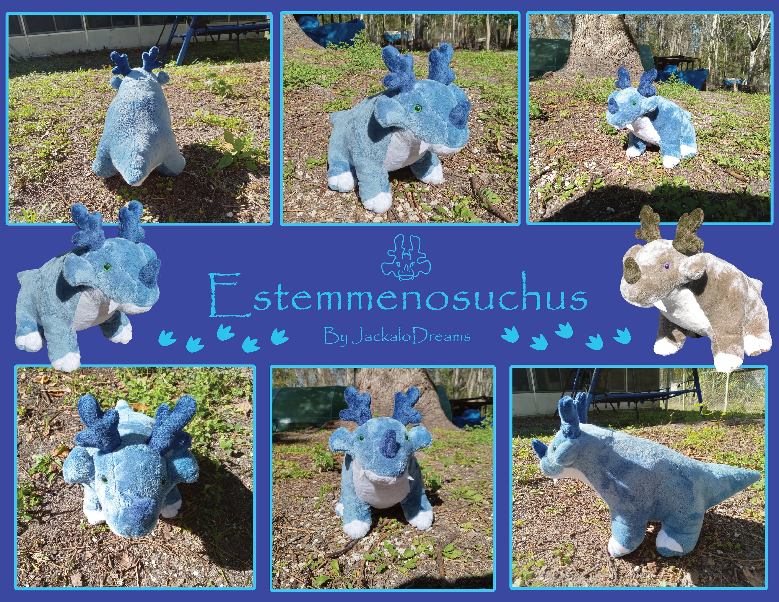 Estemmenosuchus Digital Plush Pattern and Tutorial - Etsy