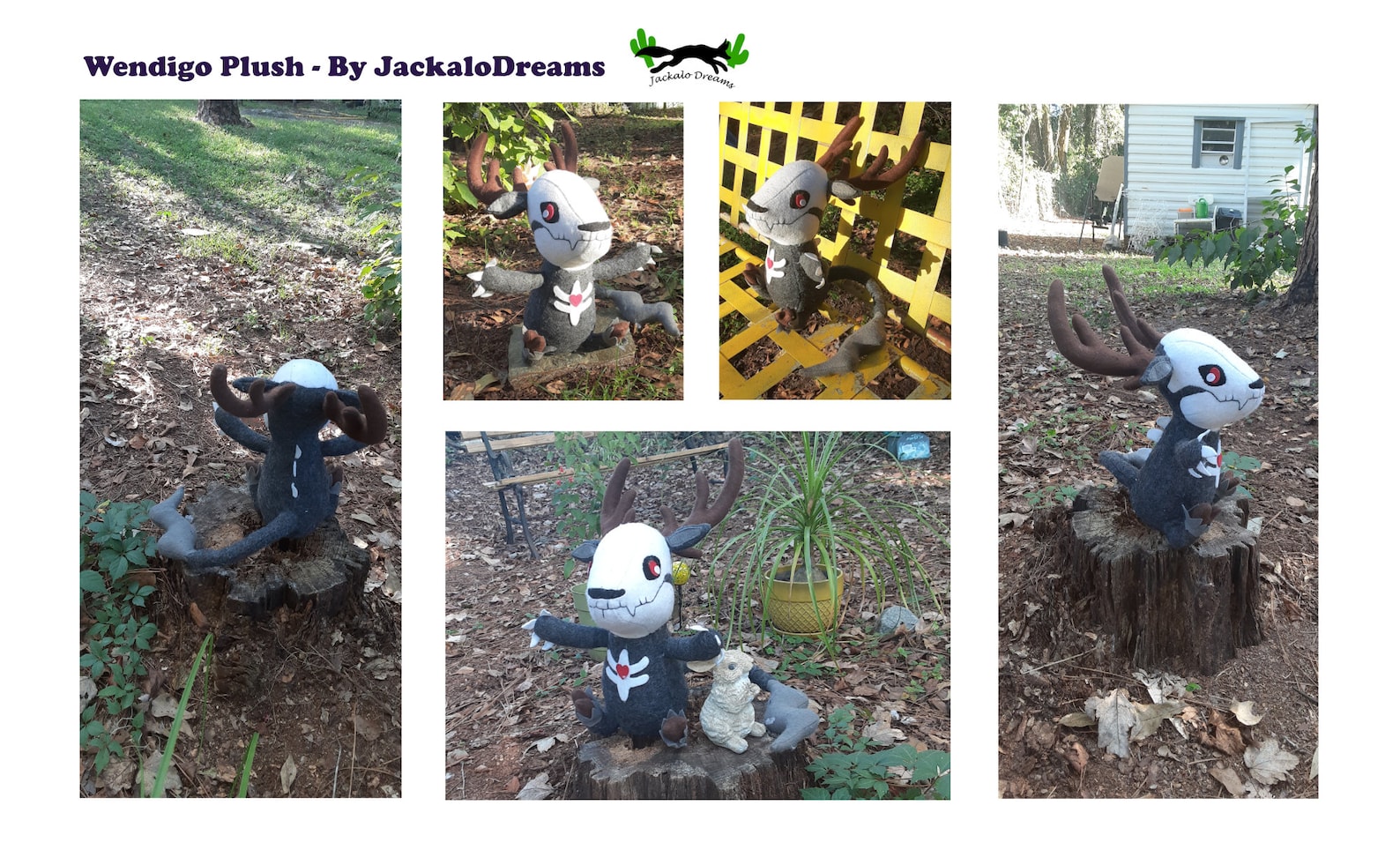 Wendigo Cryptid Plush Pattern & Tutorial - PDF File - Etsy