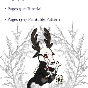 Wendigo Cryptid Plush Pattern & Tutorial - PDF File - Etsy