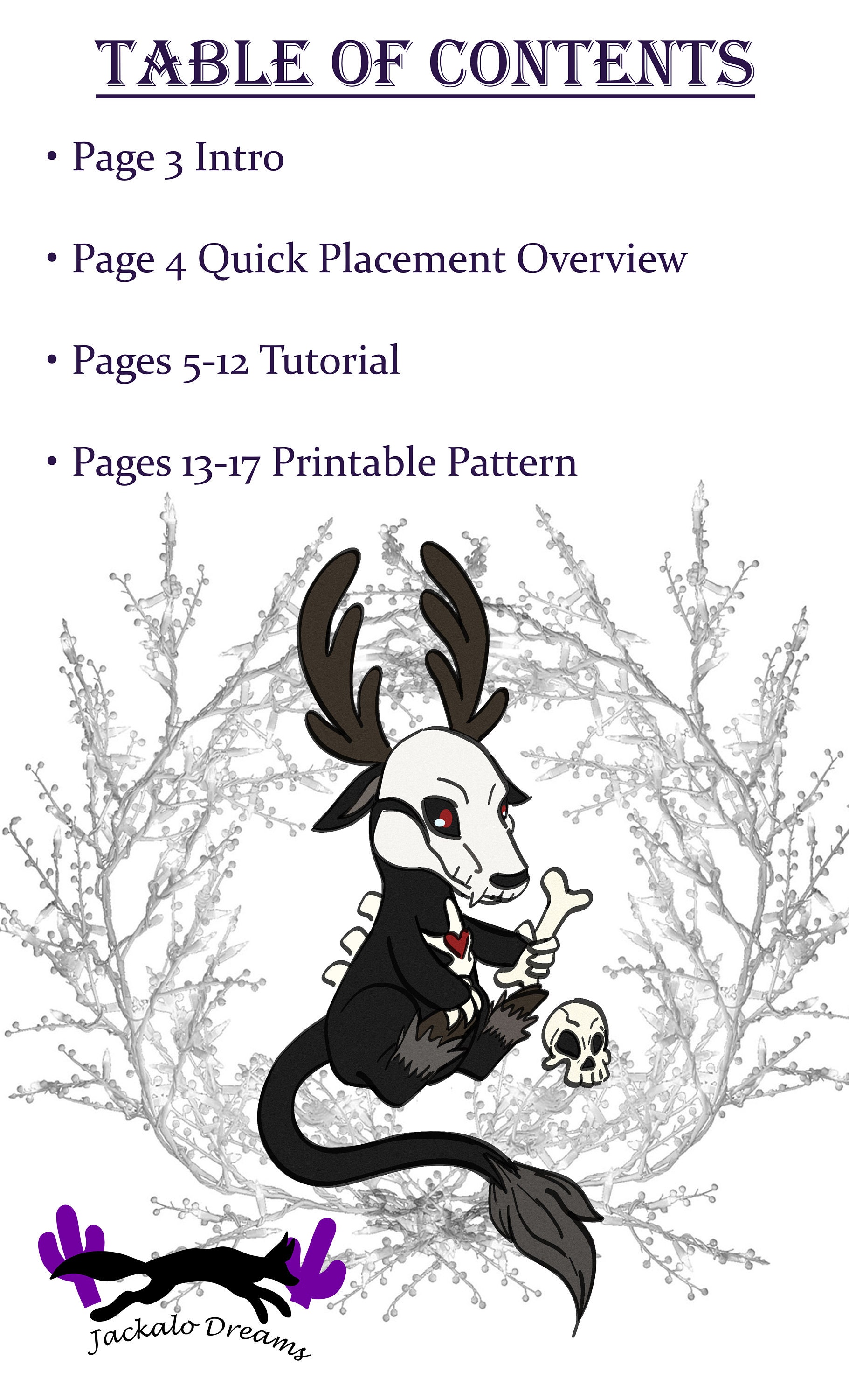 Wendigo Cryptid Plush Pattern & Tutorial - PDF File - Etsy