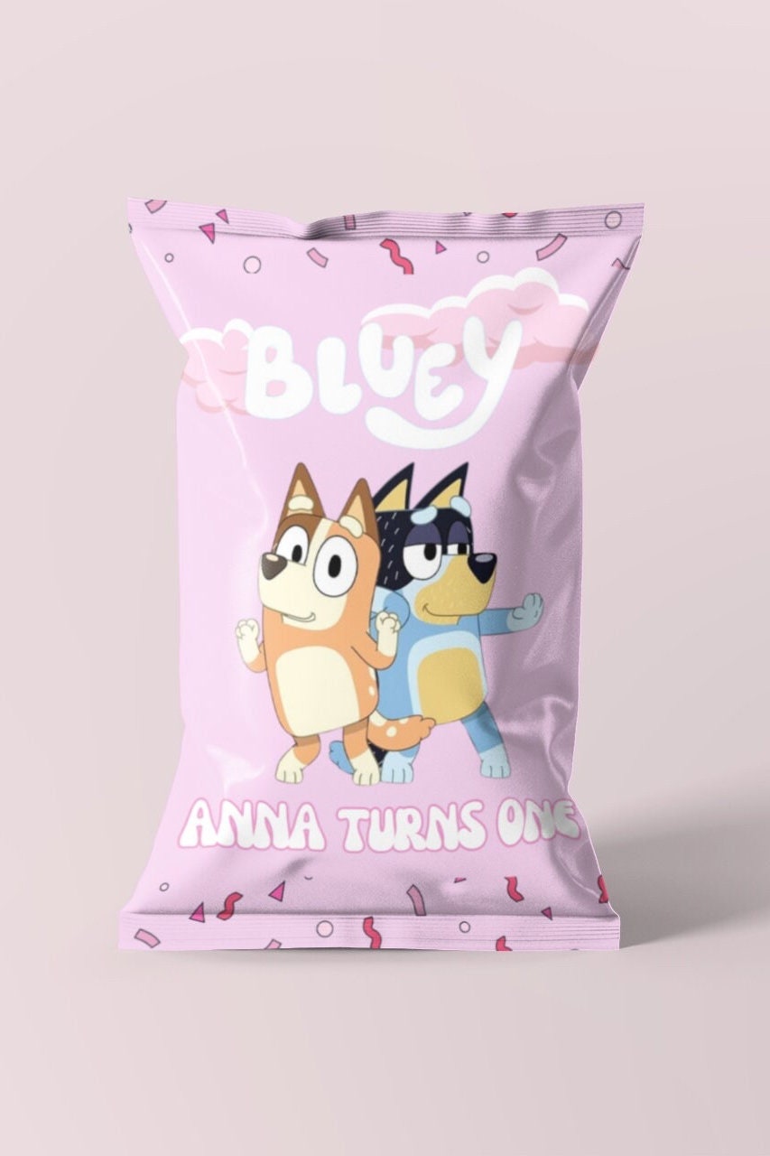 Bluey Chip Bag Party Favors, Bluey Birthday Chips, Bluey Decorations ...