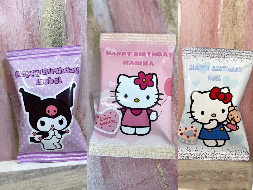 Hello Chips Kitty Party Chip Bags, Hello Blue, Pink, Sanrio Kitty ...