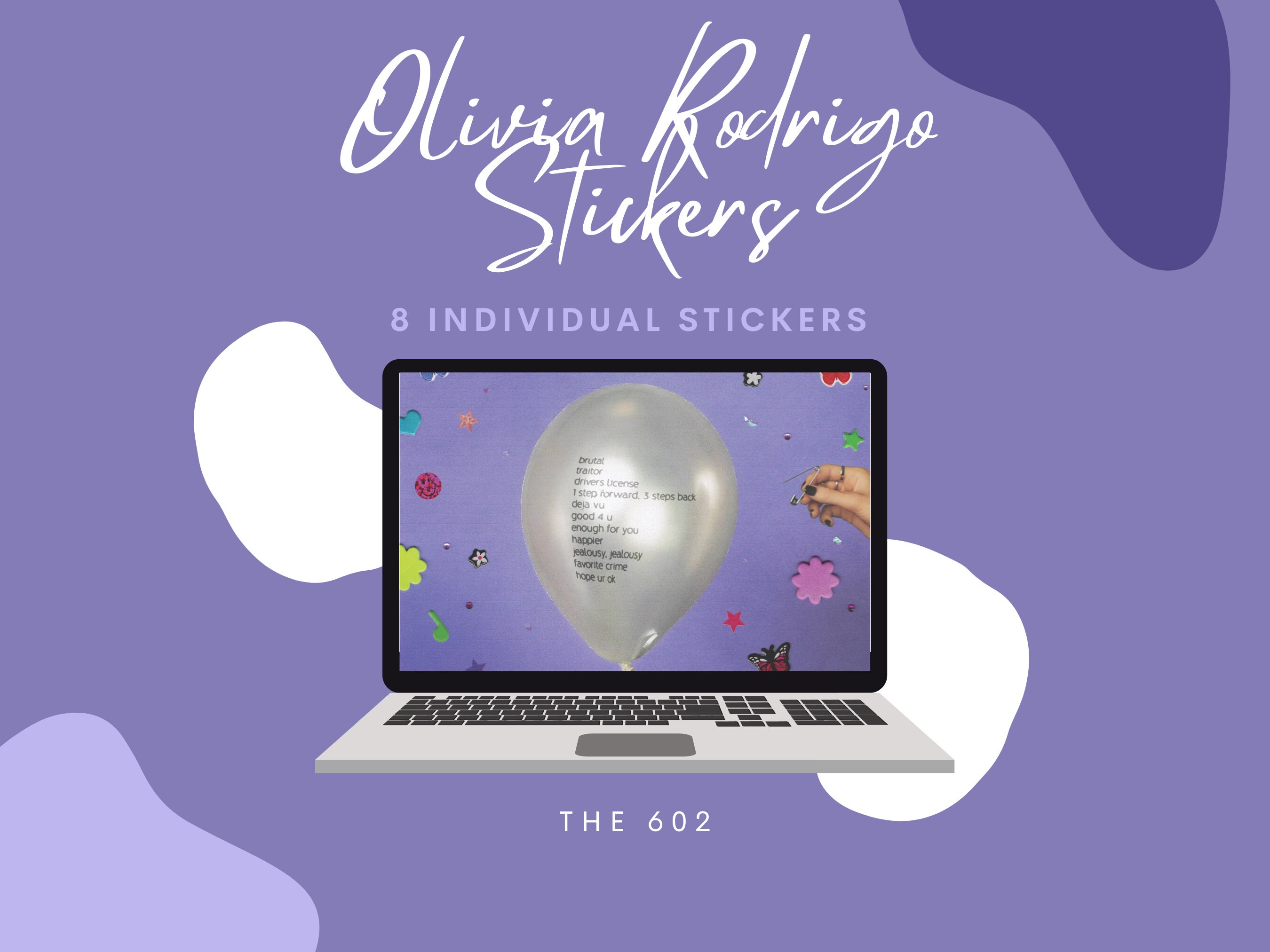 Sour Olivia Rodrigo Sticker Set (8 Stickers) - Etsy