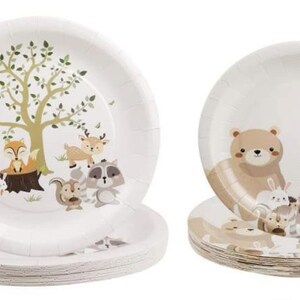 Woodland Animal Party Decor, Birthday Party Pack, Baby Shower Party ...