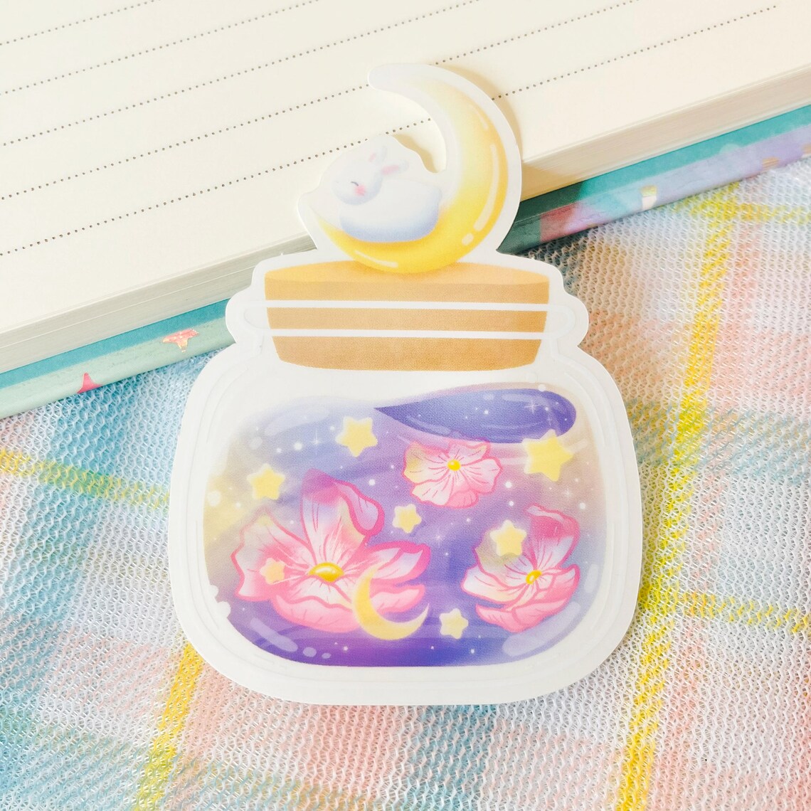 Aesthetic Kawaii Bunny Rabbit Usagi Star Jar Moon Stars - Etsy