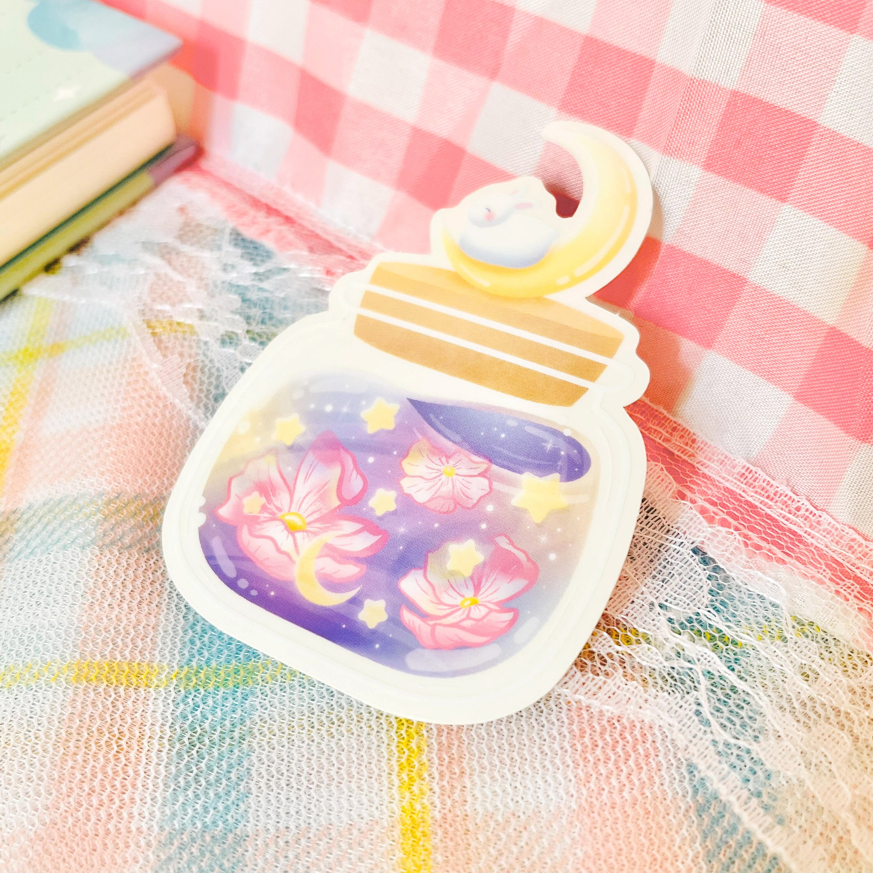 Aesthetic Kawaii Bunny Rabbit Usagi Star Jar Moon Stars - Etsy