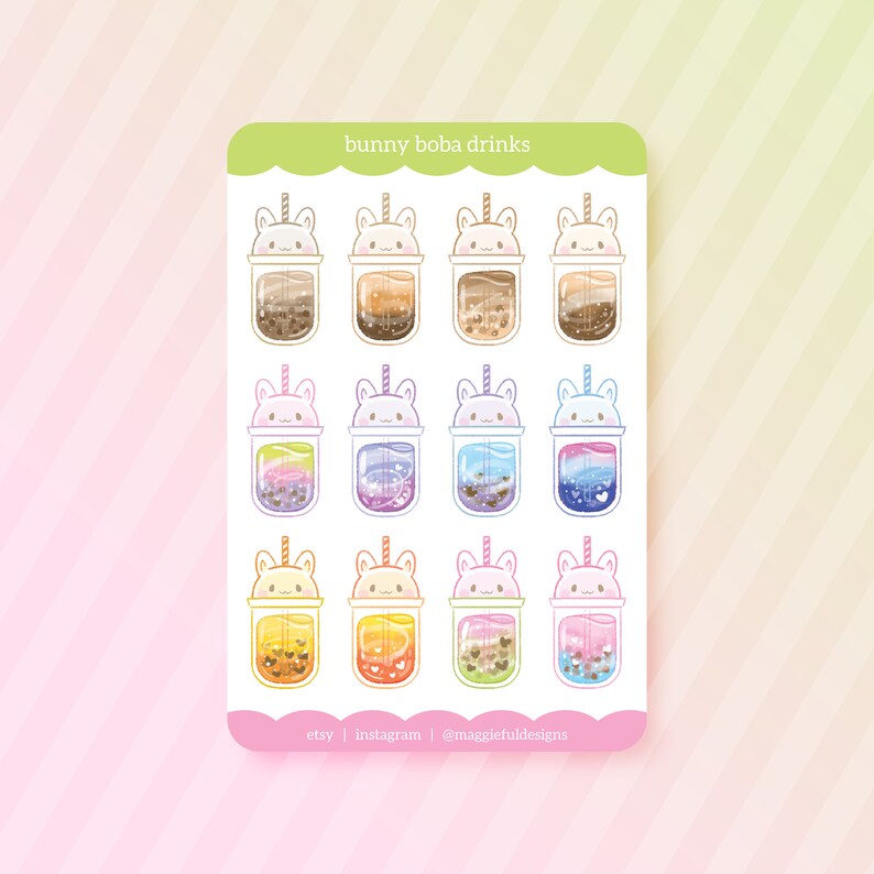 Yummy Boba | Bunny Rabbit Usagi | Milk Bubble Tea Drinks | Bullet ...