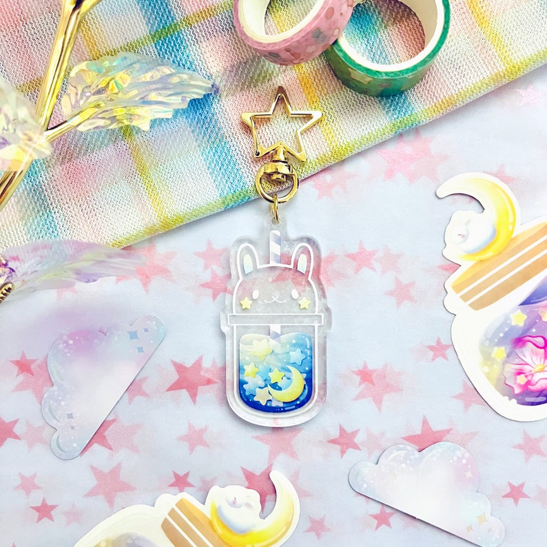 Kawaii Aesthetic Boba Bubble Tea Bunny Rabbit Usagi - Etsy