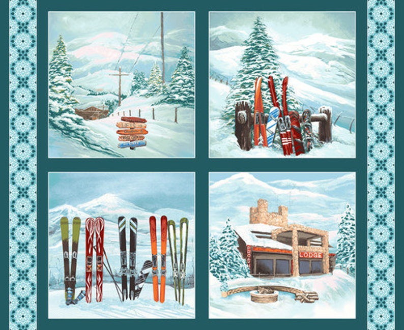 Slopeside - Blank Fabrics - D. Donfrancisco - Etsy