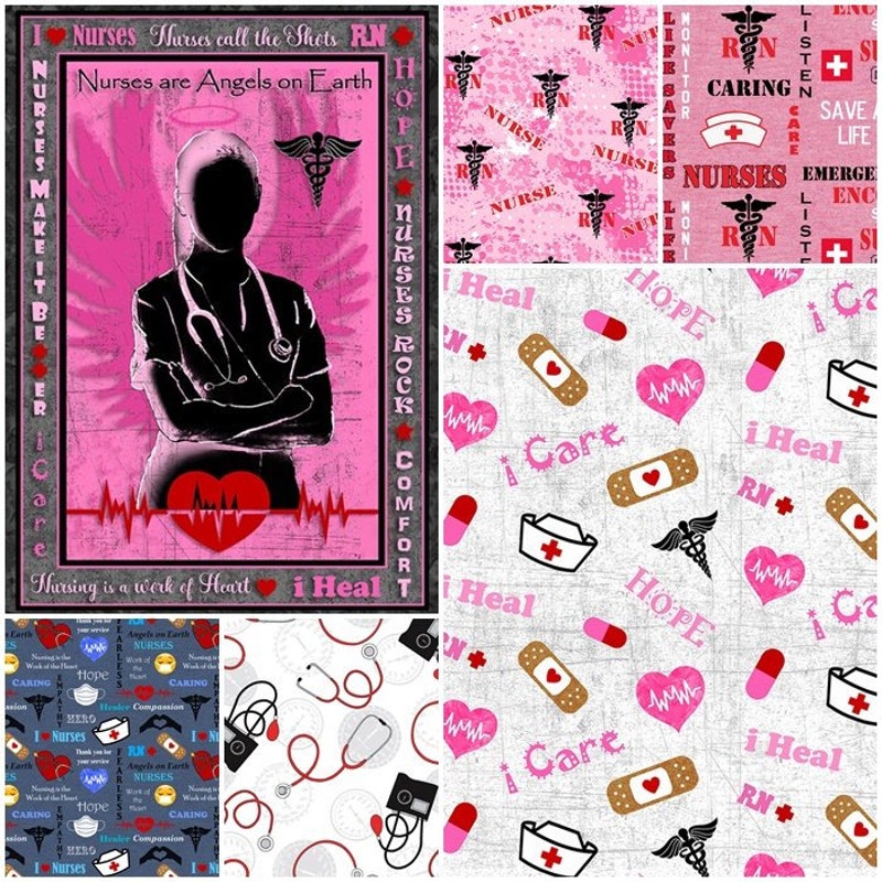 Nurse Quilt Fabric - Etsy
