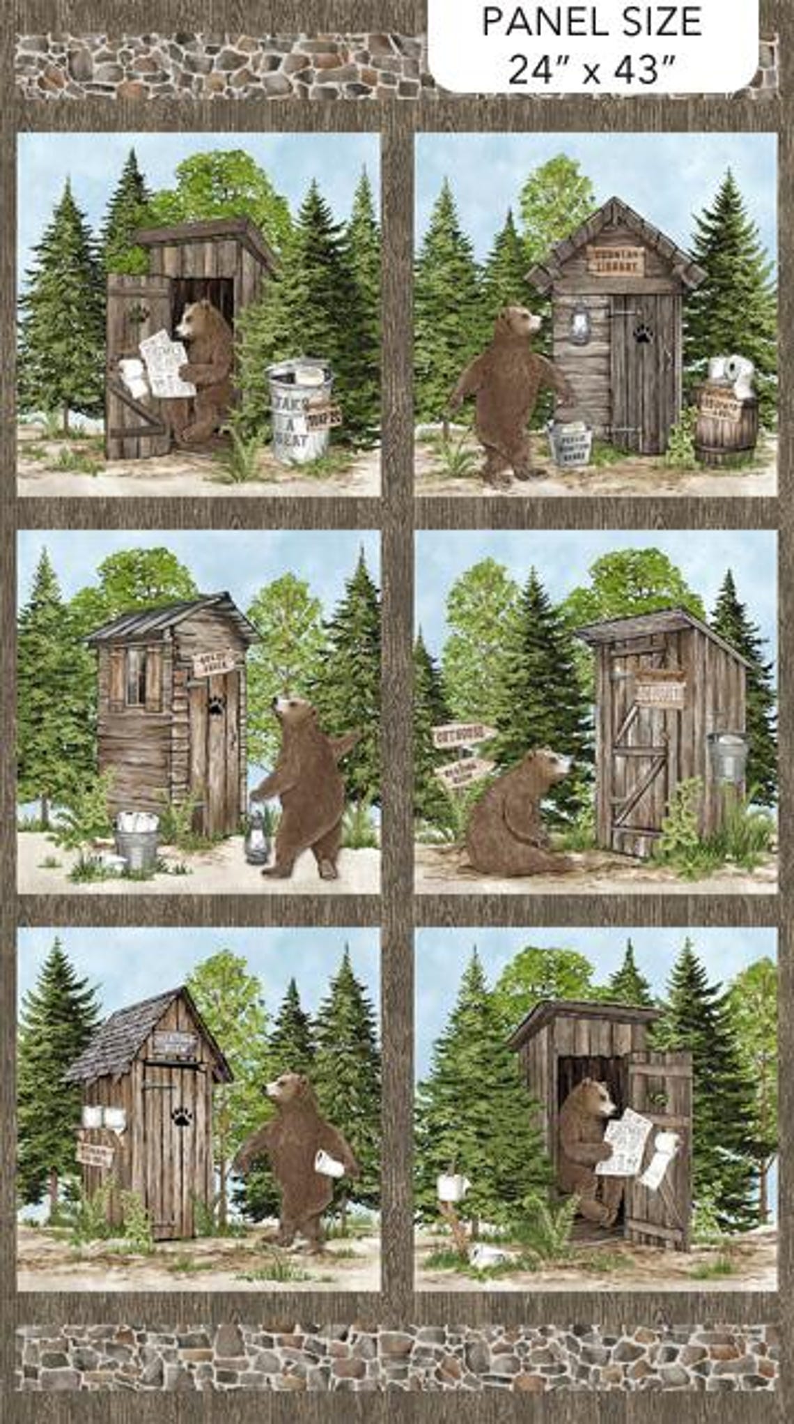 BEAR Necessities - Northcott Fabrics - Etsy