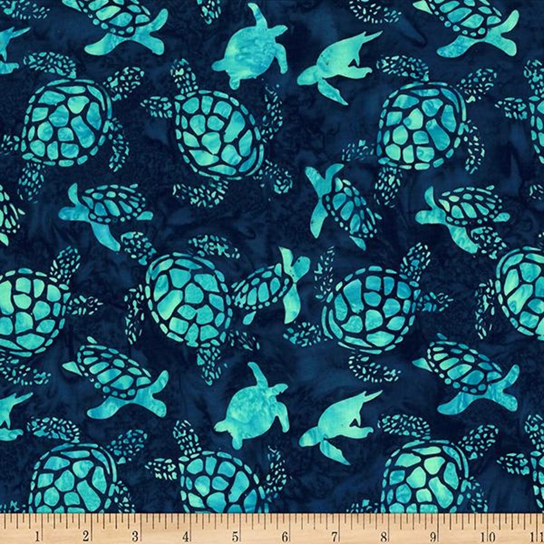 Turtles - Hand-dyed Batik Made in Bali Featuring Original Hoffman ...