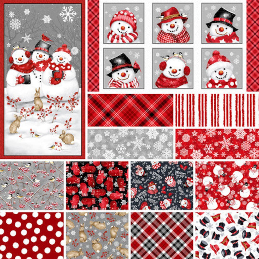 Snow Crew Collection - Henry Glass - Barb Tourtillotte - Etsy