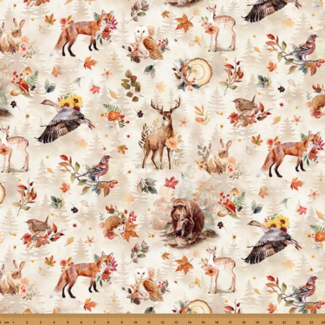 Woodsy and Whimsy - Hoffman Fabrics - Etsy